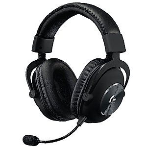 Logitech G PRO X Wireless Lightspeed Gaming Headset, Blue VO!CE Mic Filter Tech, 50 mm PRO-G Drivers, DTS Headphone:X 2.0 Surround Sound, Memory Foam, 20+ Hour Battery Life - Black