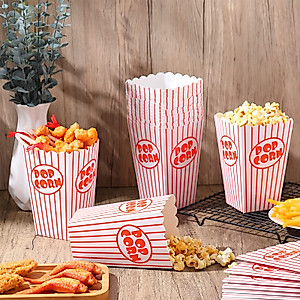 200 Pack Vintage Popcorn Boxes for Movie Nights