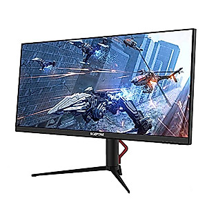 Sceptre 34" IPS UltraWide QHD 3440 x 1440 21:9 Gaming Monitor up to 144Hz DisplayPort HDMI 99% sRGB 1ms Height Adjustable Black 2021 (E345B-QUT168)