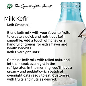 Kefir, Kefir Grains, Scoby, Milk Kefir Grains, Live Starter, Cultures, Bulgaros de Leche, Bulgarian Milk Kefir Grains, Kefir Strainer, Works w/Whole Milk, Coconut Milk, Almond Milk, Oat Milk