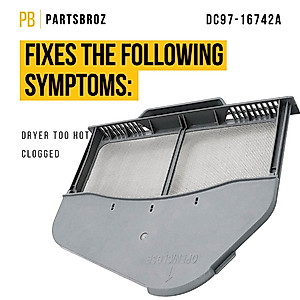 PartsBroz Dv45h7000ew/a2 Dv45h7000gw/a2 Dv40j3000gw/a2 Samsung Dryer Lint Trap Screen Filter Replacement