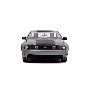 Big Time Muscle 1:24 2010 Ford Mustang GT Die-Cast Car, Toys for Kids and Adults(Charcoal Grey)