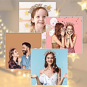 Birthday Headbands for Women Birthday Gold Red Tiaras and Crowns for Women Girls Christmas Birthday Party Decorations Happy Birthday Princess Crown Rhinestone Happy Birthday Accessories Crown