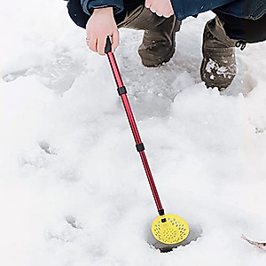DECOHS Adjustable Ice Fishing Skimmer Scoop-Winter Ice Fishing Scooper with Long Handle-Ice Fishing Gear for Scooping out Ice While Fishing