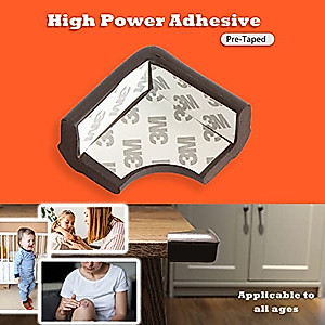 Corner Protector Baby Proofing Corner Guards. Table Corner Protectors for Baby to Prevent Head & Knee Injuries. Adhesive Pre-Taped, 8 Pack