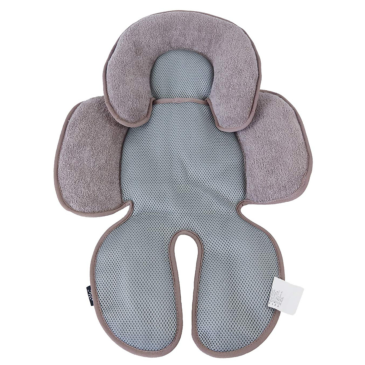 Long-Ci Baby&Toddler Head Support Reversible with Neck Body Pad for Car Seats,Strollers&Bouncers Grey