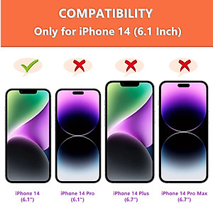 iCoverCase Compatible with iPhone 14 Wallet Case with Card Slots Holder and Wrist Strap PU Leather Kickstand Double Magnetic Clasp Shockproof Cover Case 6.1 Inch (Blue)