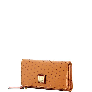 Dooney & Bourke Ostrich Foldover Wallet