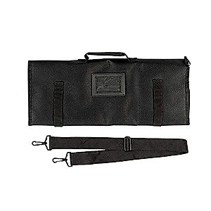 EVERPRIDE Chef Knife Roll Bag Holds 10 Knives – Contains 2 Large Zippered Pockets for Meat Cleavers and Cooking Tools – Durable Knife Case for Chefs and Culinary Students – Knives Not Included