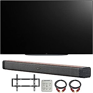 Sony XR42A90K Bravia XR A90K 42" 4K HDR OLED Smart TV (2022) Bundle with Deco Home 60W 2.0 Channel Soundbar, 37"-100" TV Wall Mount Bracket Bundle and 6-Outlet Surge Adapter