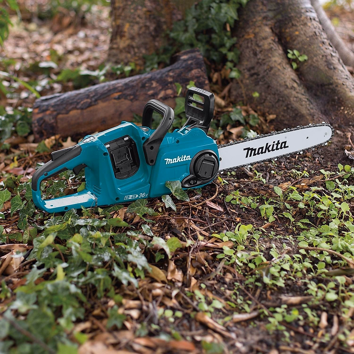 MAKITA XCU03Z 18V X2 (36V) LXT Lithium-Ion Brushless Cordless 14in Chain Saw, Tool Only (Renewed)