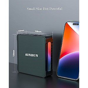 Mini PC, Intel i7-8565U(up to 4.6GHz) Mini Desktop Computer, 16GB DDR4 512GB NVMe SSD Mini Computers Windows 11 Pro, 4K Triple Display Output, Iris Xe Graphics, RJ45 LAN WiFi6 BT5.2, USB 6 Ports