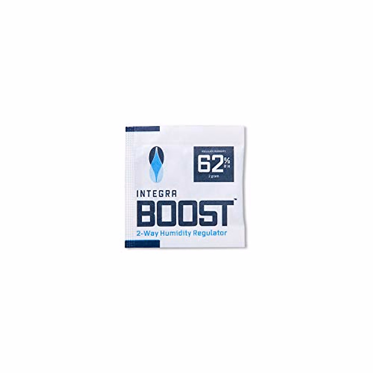 Integra Boost 62% RH Humidity Packs with 2-Way Humidity Control, Plant-Based, Salt-Free, 2 Gram, 50 Pack