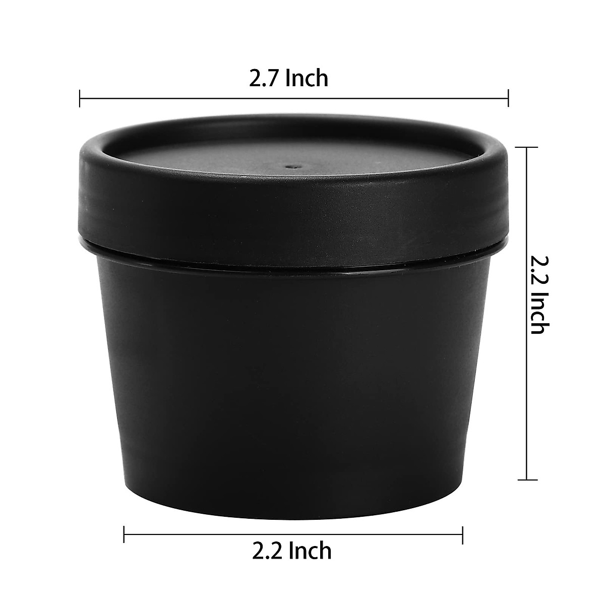 Nicunom 20 Pack Plastic Cosmetic Container Jars, 3.5 Oz Leakproof Lotion Container Travel Storage Jars Refillable Plastic Jars with Lids for Ointment, Cream, Makeup, Slime, Beauty Product