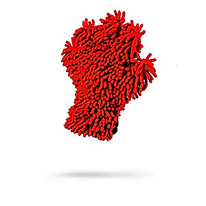 Adam's Microfiber Dual Wash Mitt - Premium, Soft Chenille Microfiber for Safe Washing - Scrubbing Side That is Great for Sap, Tar, and Other Tough to Remove Deposits