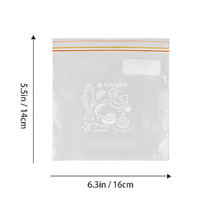 30pcs Food Preservation Bag Pastry Seal Bags Freezer Containers Bags Gallon Vegetables Fruit Bag Clear Zipper Bags Clear Container Clear Sealed Bag or Snack Transparent Bag