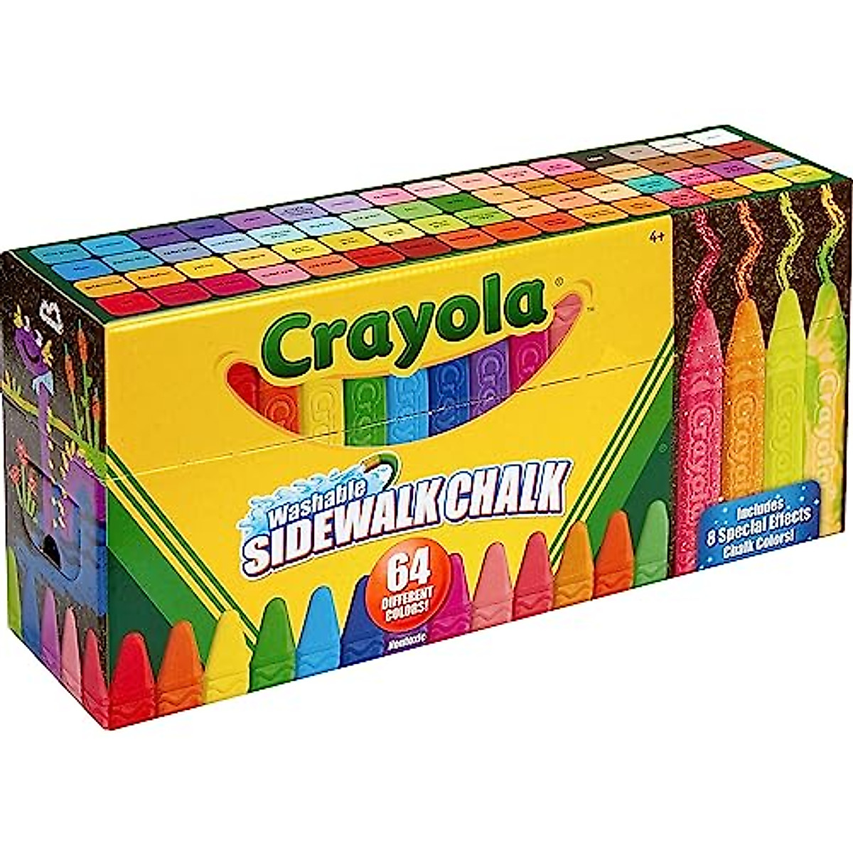 Crayola® Washable Sidewalk Chalk, Assorted Colors, Pack Of 64 Pieces