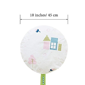 Onwon 2 Pack Fan Cover Fan Guard Net Fan Dustproof Mesh Cover Summer Washable Children Finger Safety Mesh Microfiber Round Fan Filters Fan Protection Round Anti-Dust Cover