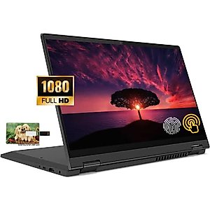 New Lenovo Flex 5 2-in-1 Convertible Business Laptop,14” FHD Touchscreen,AMD Ryzen 7 5700U,Windows 10 Pro,16GB RAM|512GB SSD,32GB Durlyfish USB Card