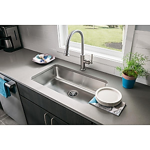 Elkay Lustertone ELUH2816 Single Bowl Undermount Stainless Steel Kitchen Sink