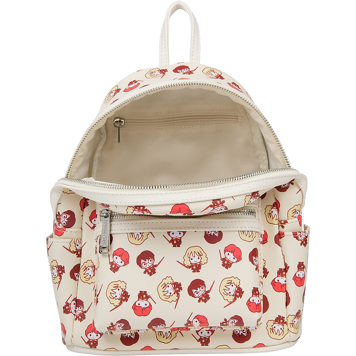 Loungefly Harry Potter Chibi Characters Wands Out All Over Print Mini Backpack