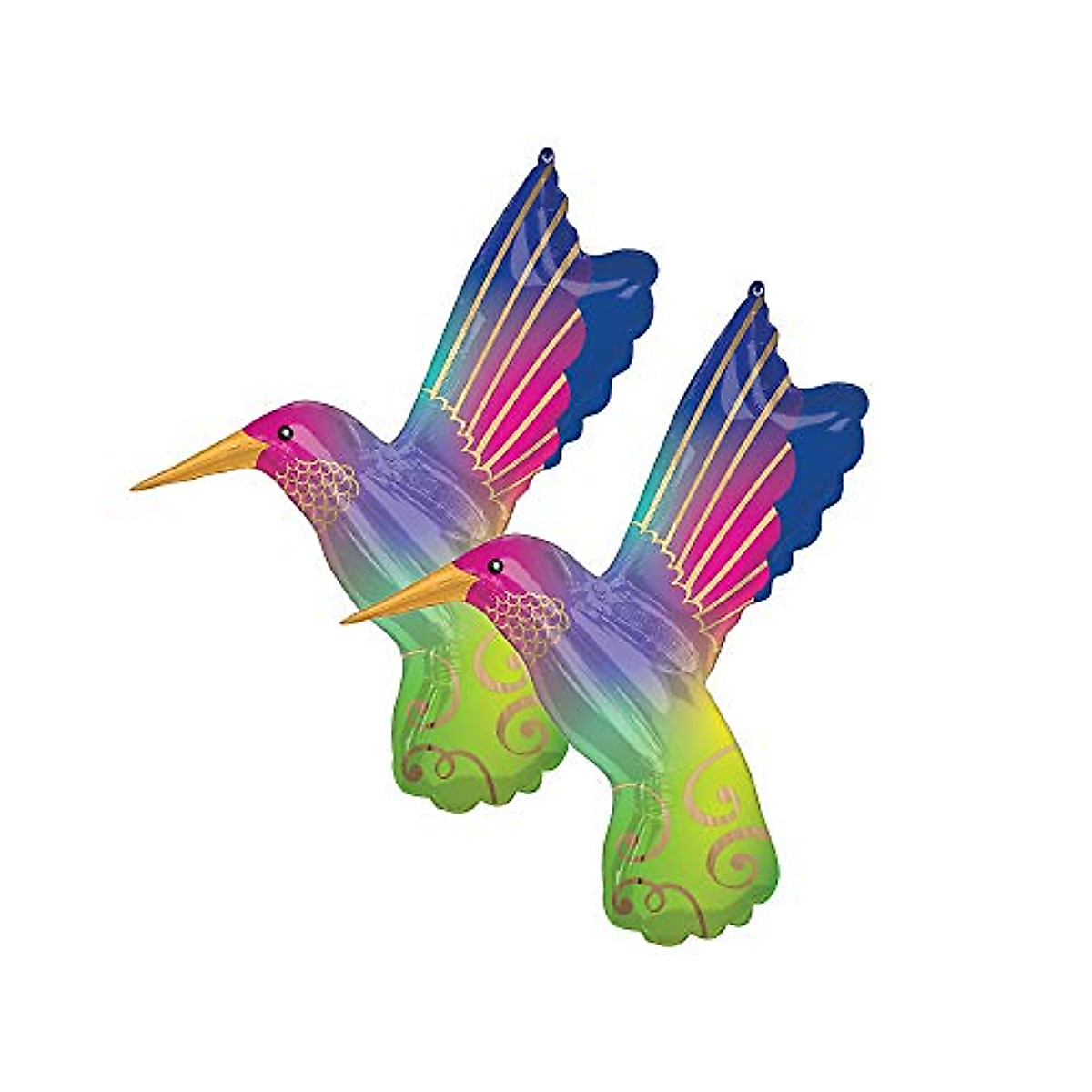 Set of 2 Colorful Bright Hummingbird Jumbo 36" Foil Party Balloons