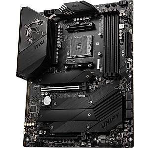 MSI MEG B550 UNIFY Gaming Motherboard (AMD AM4, DDR4, PCIe 4.0, SATA 6Gb/s, Dual M.2, USB 3.2 Gen 2, HDMI, Wi-Fi 6 AX, ATX, AMD Ryzen 5000 Series Processors)