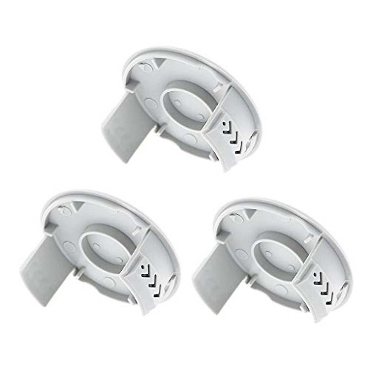 SobeiKre 24V 40V (3Pack Replacement One+ Trimmers Cap 18V Spool for Cordless Patio & Garden Molding Eraser (White, One Size)