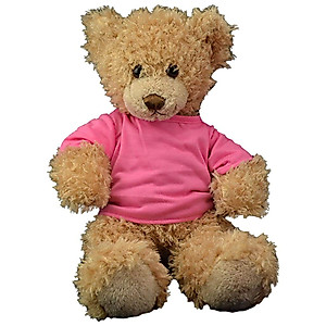 BYO-BFF Stuffed Animals Plush Toy Outfit – Bright Pink T-Shirt 8”