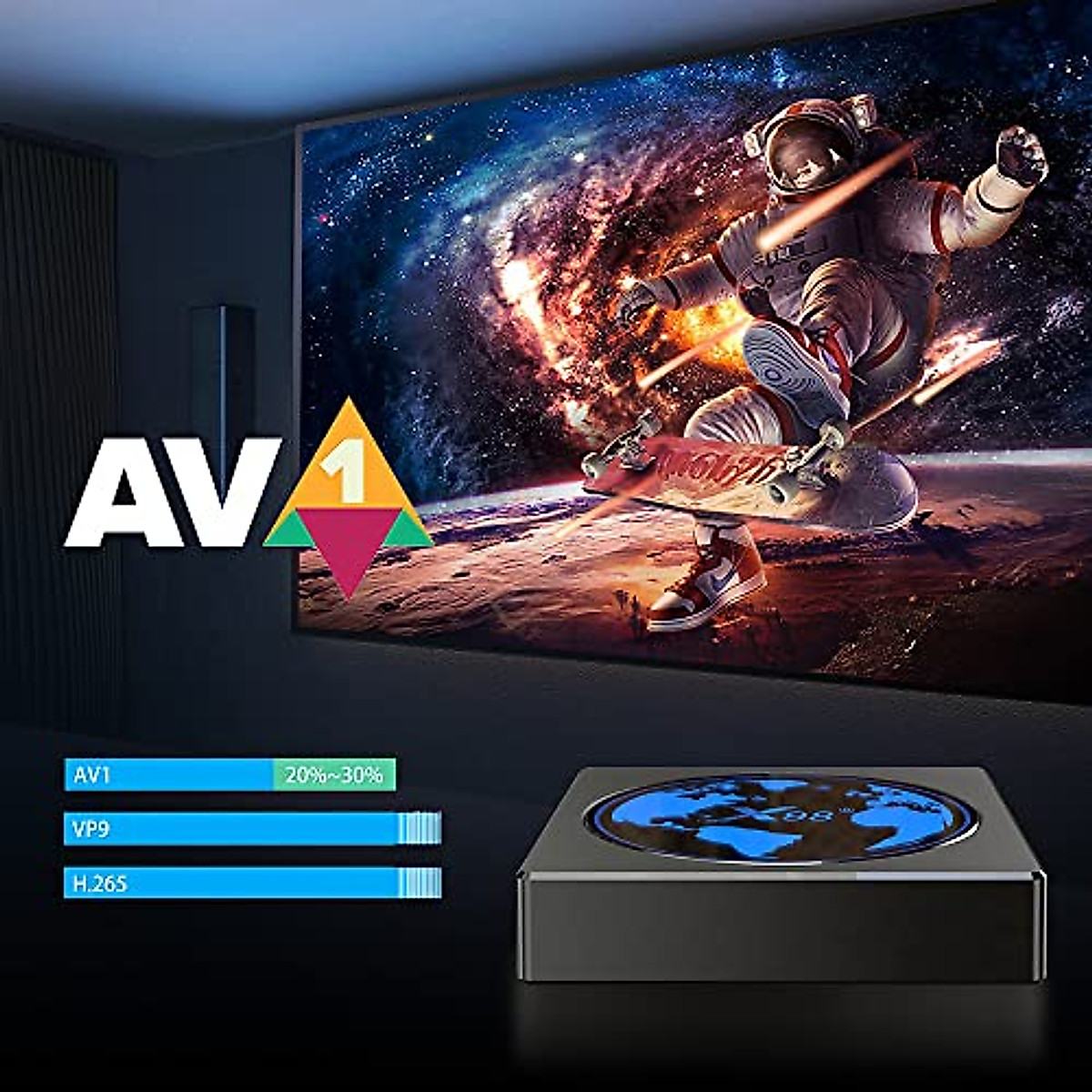 Android 11.0 TV Box,X98 Mini Amlogic S905W2 Quad Core RAM 2GB ROM 16GB Dual WiFi 2.4G/5.8G BT4.2 4K 6K AV1 Home Smart Media Player Android 11.0 TV Box X98 Set top Box