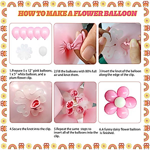 125 PCs Groovy One Party Decorations, Fiesec One Groovy Baby Birthday Decorations Girl Boho Daisy Hippie First Party Backdrop Balloon Garland Monthly Photo Highchair Banner Cake Topper Crown Poster