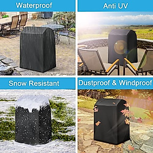 Samhe Grill Cover, 32-Inch Waterproof UV Resistant Heavy Duty BBQ Gas Grill Cover for Nexgrill Brinkmann Weber Char-Broil and More