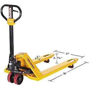 Global Industrial Pallet Truck, 5500 Lb. Capacity, 21 x 36