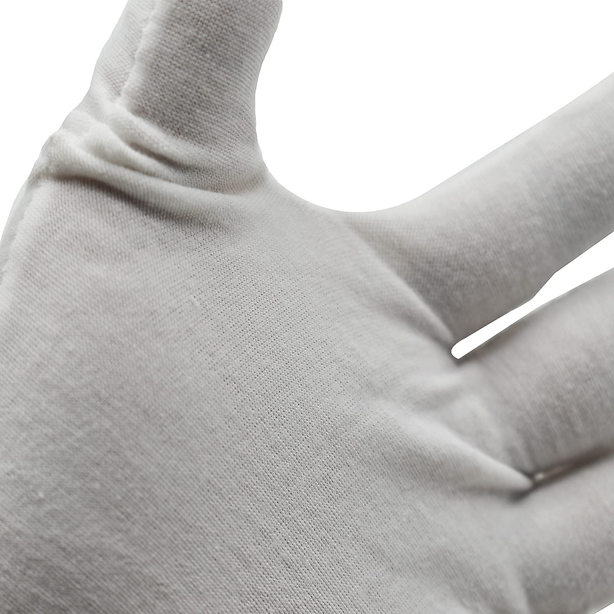 Maydahui 12 Pair White Cotton Gloves 9 inch Extra Large Size for Cosmetic Moisturizing Coin Jewelry Inspection Performance Driving Watch Repair Work Lining