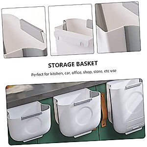CUBTOL 1pc Under Trash Can Cabinet Bin Compost Storage Garbage Cupboard Home Bedroom Folding Mini Practical Door Waste Bins Container Hanging Mounted Foldable Office Over Sink L