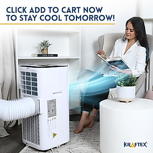 Portable Air Conditioner Hose - AC Hose with 5" Diameter, Clockwise Thread & Length up to 80" - Exhaust Hose for Portable Air Conditioner Vent Compatible with Delonghi & LG Air Conditioner Parts