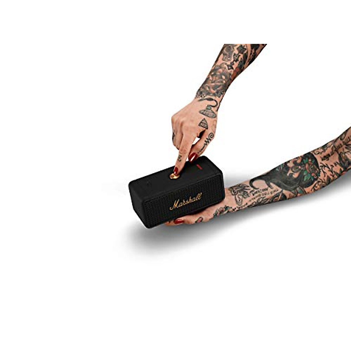 Marshall Emberton Bluetooth Portable Speaker - Black & Brass