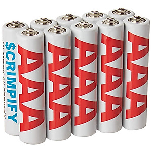 SCRIMPIFY - Heavy Duty AAA Batteries 1.5V - 10 Pack