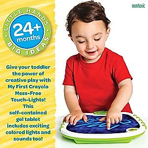 Crayola Toddler Touch Lights, Musical Doodle Board, Sensory Toys for Toddlers, Gifts for Kids Ages 2+