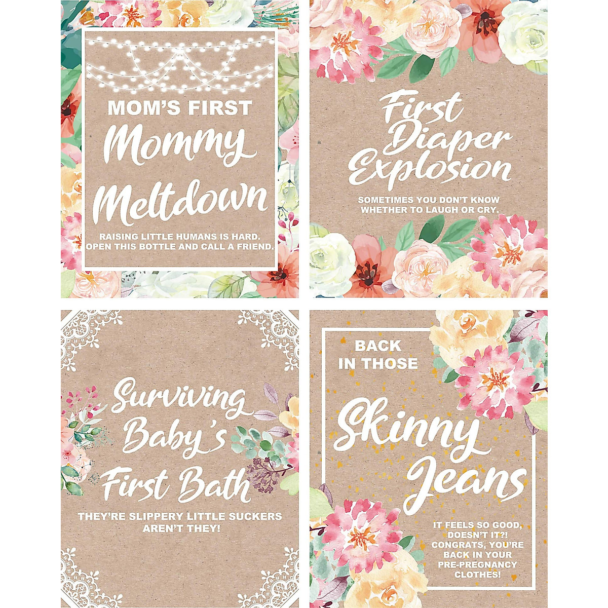 8 Mommy's First Milestone Wine Bottle Labels Stickers, Funny Mom's First Moments Having New Baby Girl or Boy, Great Gift Ideas For Mom To Be, 1st Date Night With Dad (WINE NOT INCLUDED)