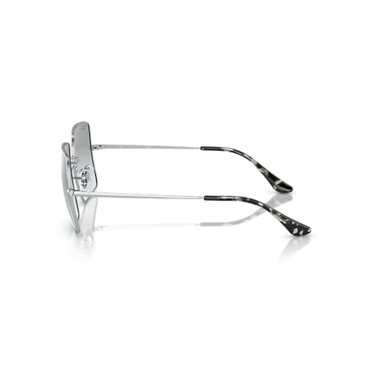 Ray-Ban Women's RB1971 Square Evolve Polarized Sunglasses, Silver/Photochromic Azure Gradient Blue, 54 mm + 1