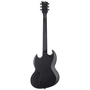 ESP LTD Viper-400 Baritone Electric Guitar, Black Satin