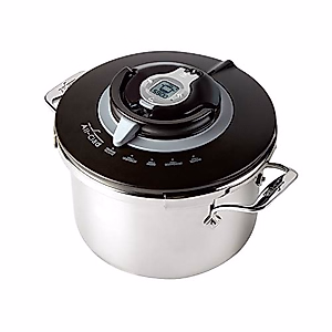 All-Clad PC8 Precision Stainless Steel Pressure Cooker Cookware, 8.4-Quart, Silver