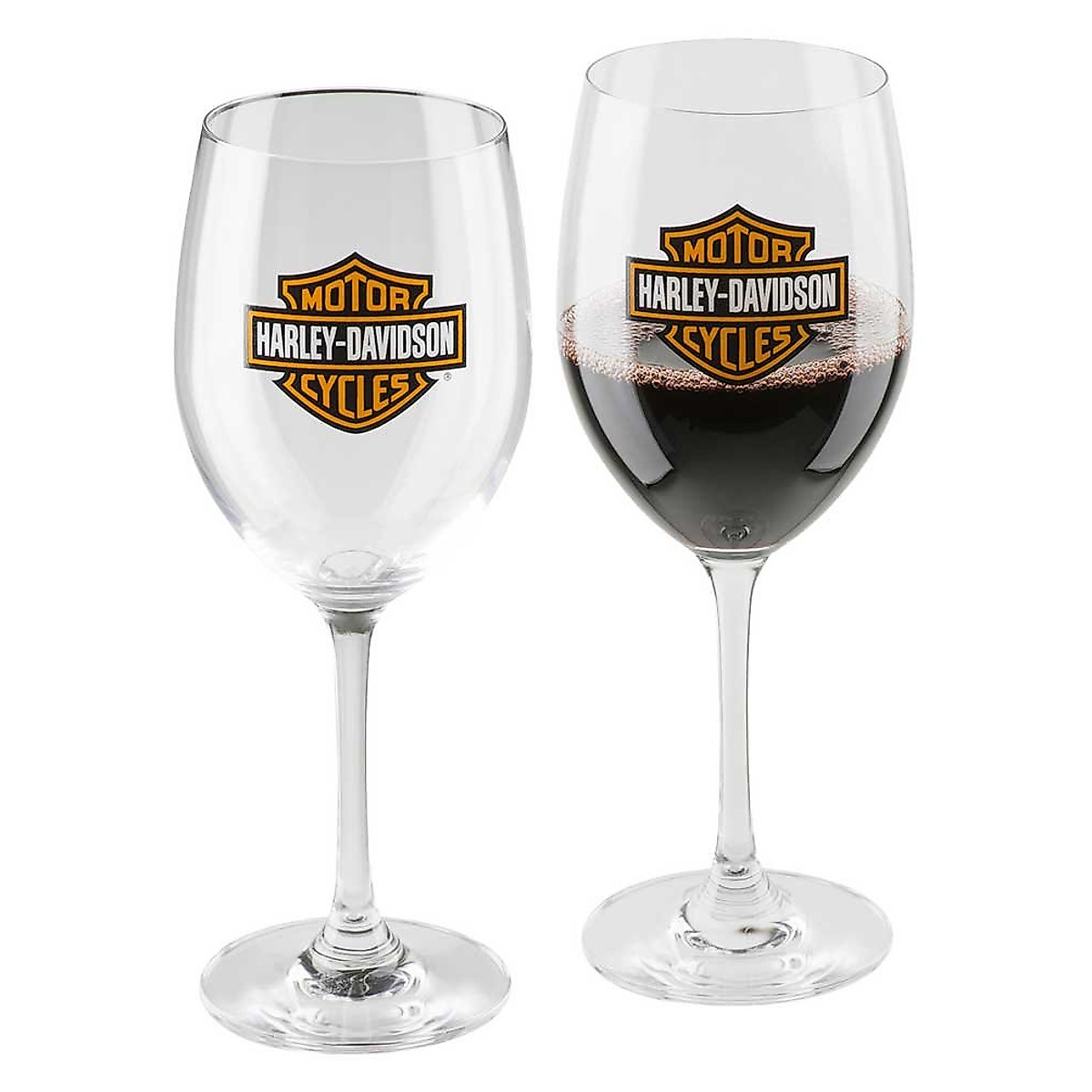 Harley-Davidson Core Bar & Shield Logo Wine Glass Set - 19 oz. HDX-98708