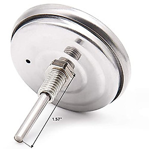 Criditpid Grill Thermometer Temperature Gauge Replacement Parts for Chargriller 5050, 5650, Charbroil 463251414, 463250212, Temp Gauge Heat Indicator Compatible for Jenn-Air 720-0336, 720-0163.