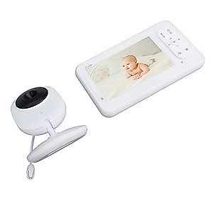 Jeanoko Wireless Baby Monitor, AC 100V-240V 2 Way Talk Baby Monitor 3018ft 4.3 Inch IPS Screen for Gift (US Plug)