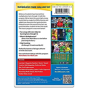 Multiplication Rap DVD by Rock 'N Learn