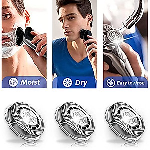 SH90 Replacement Heads for Philips Norelco Shavers Series 9000, Upgrade SH90/72 replacement Heads (3 count)