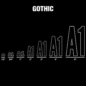 Graphic Products Permanent Adhesive Vinyl Letters and Numbers (160 /pkg), 3", Green