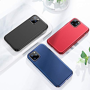 TORRAS 𝗨𝗽𝗴𝗿𝗮𝗱𝗲𝗱 Slim Fit Compatible for iPhone 11 Pro Max Case, [Thin as No Case on] [Silky Smooth Touch] Matte Finish Grip Hard Plastic Phone Cover Case for iPhone 11 Pro Max Cases, Black